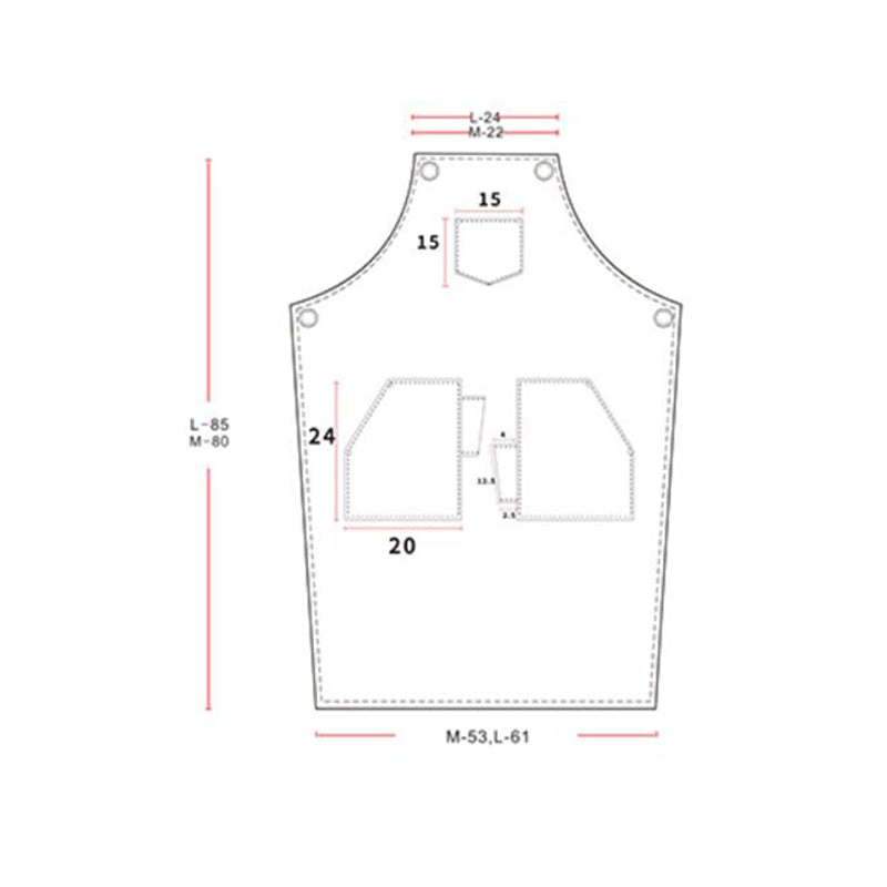 Denim Apron Server Apron Personalized Work Apron Custom Logo Large Apr ...